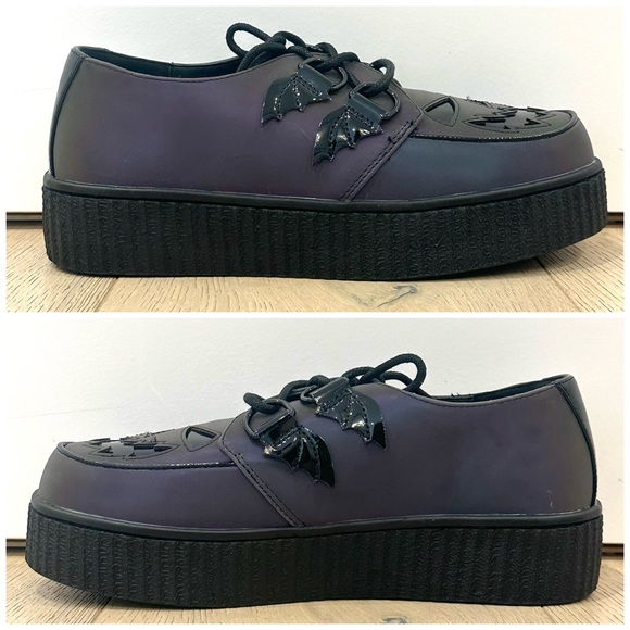 Shoes | Creeper Style Scary Jack Reflective Shoes Sz 8 | Poshmark